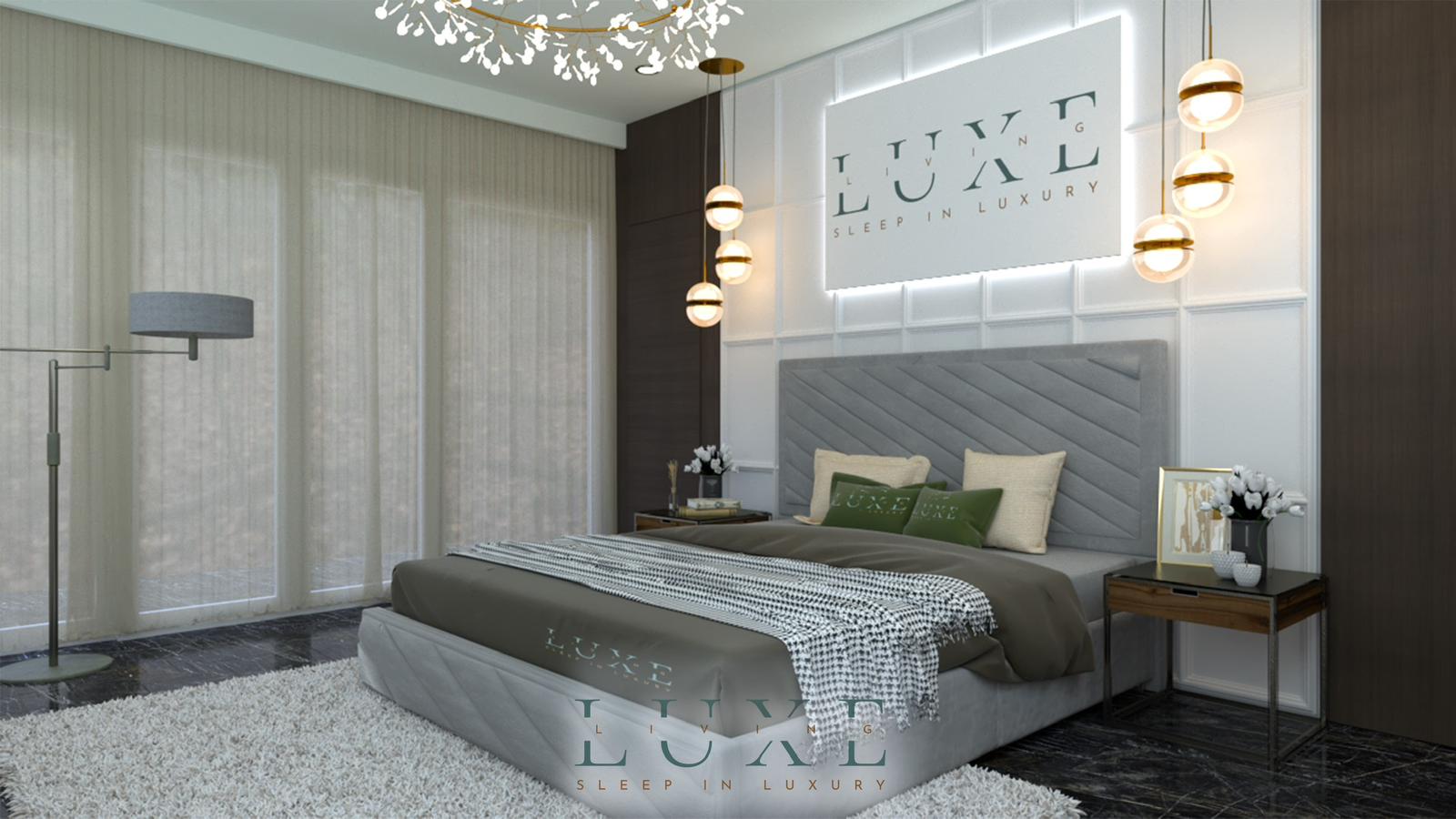 Spectre Bed – Slanted Vertical Design | Luxe Living